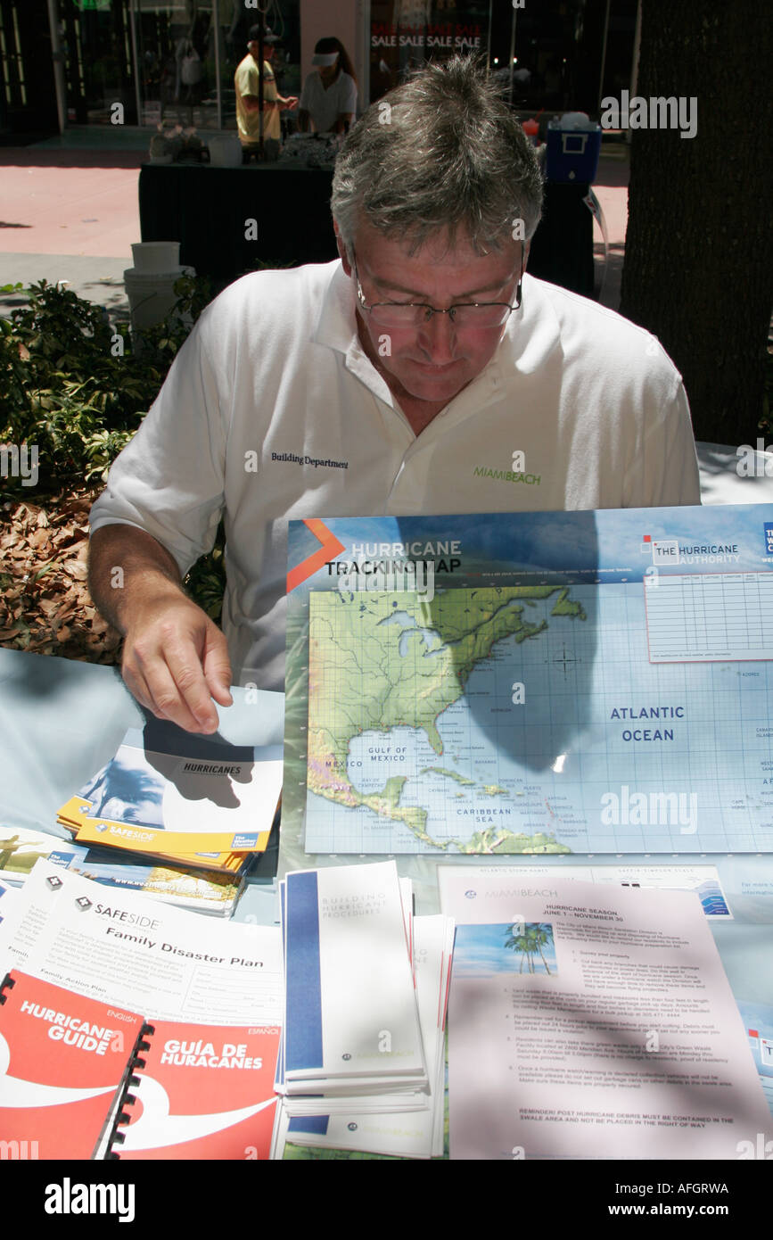 Miami Beach Florida,Lincoln Road Mall,weather,Hurricane Awareness Fair ...