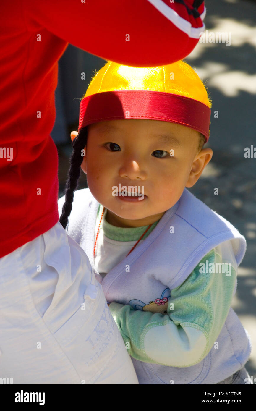Young Chinese baby boy at New Summer Palace Yiheyuan Beijing China ...