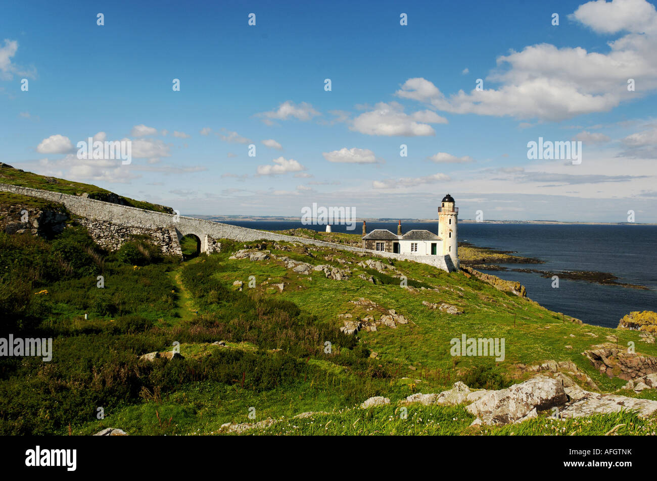 The Low Light lighthouse, Isle of May, Forth Estuary Scotland Stock ...