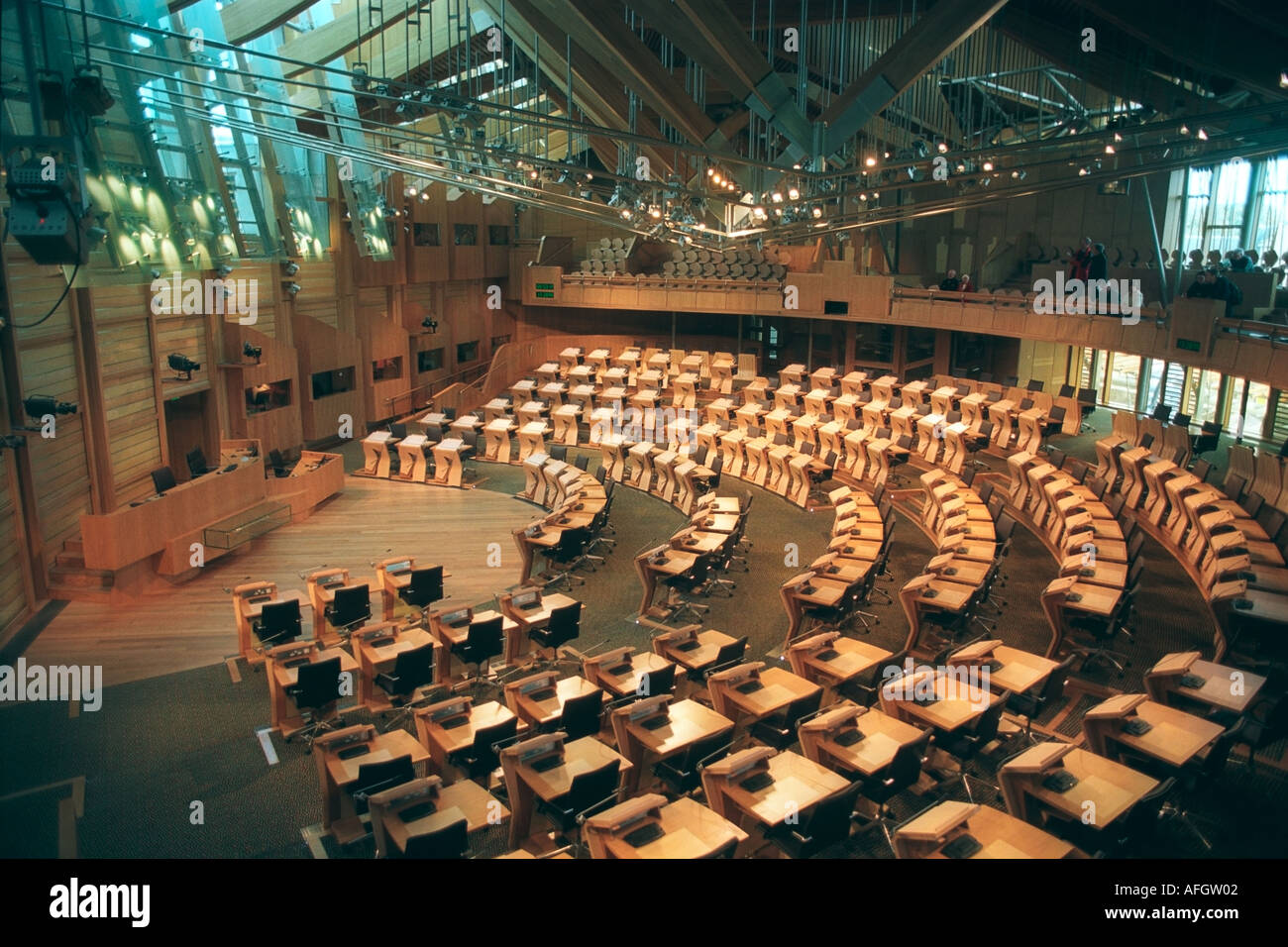 Scottish Parliament Debating Chamber Stock Photos & Scottish Parliament ...