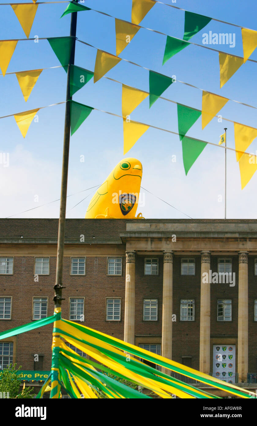 Norwich City Football Club Celebration of Promotion to the Premiership ...