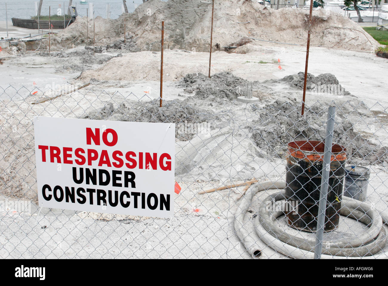 Miami Florida,Key Biscayne,sign,logo,no trespassing,under new ...