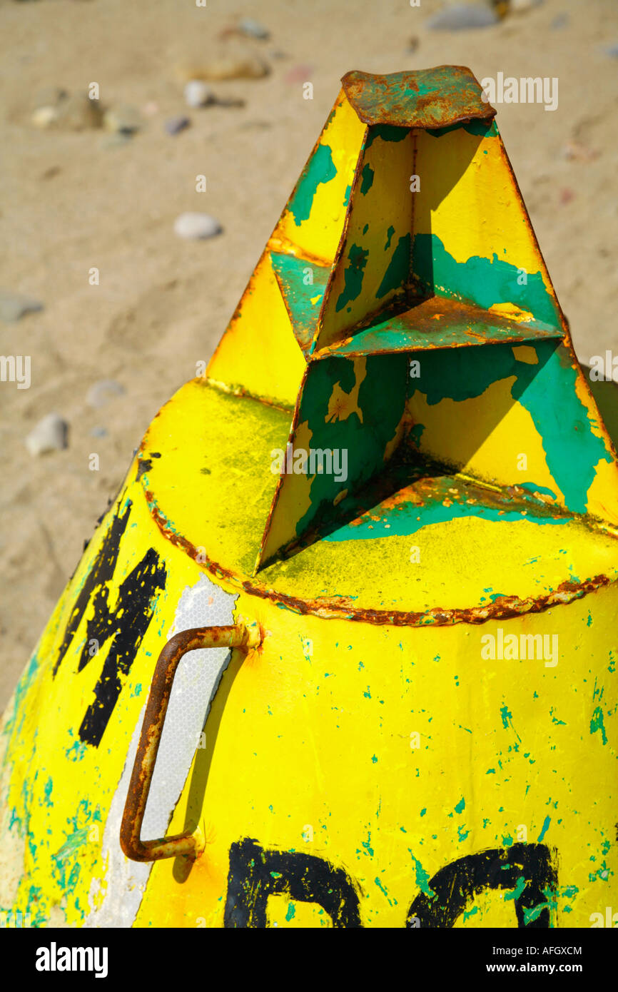 Buouy on a beach Stock Photo - Alamy