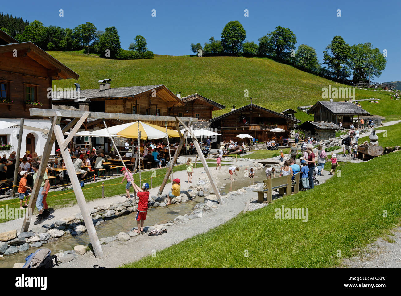 Funpark Hexenwasser near Soell Soell Tyrol Austria Stock Photo - Alamy