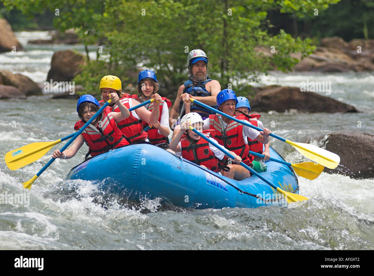 Rafting on the Ocoee River Tennessee USA Stock Photo - Alamy