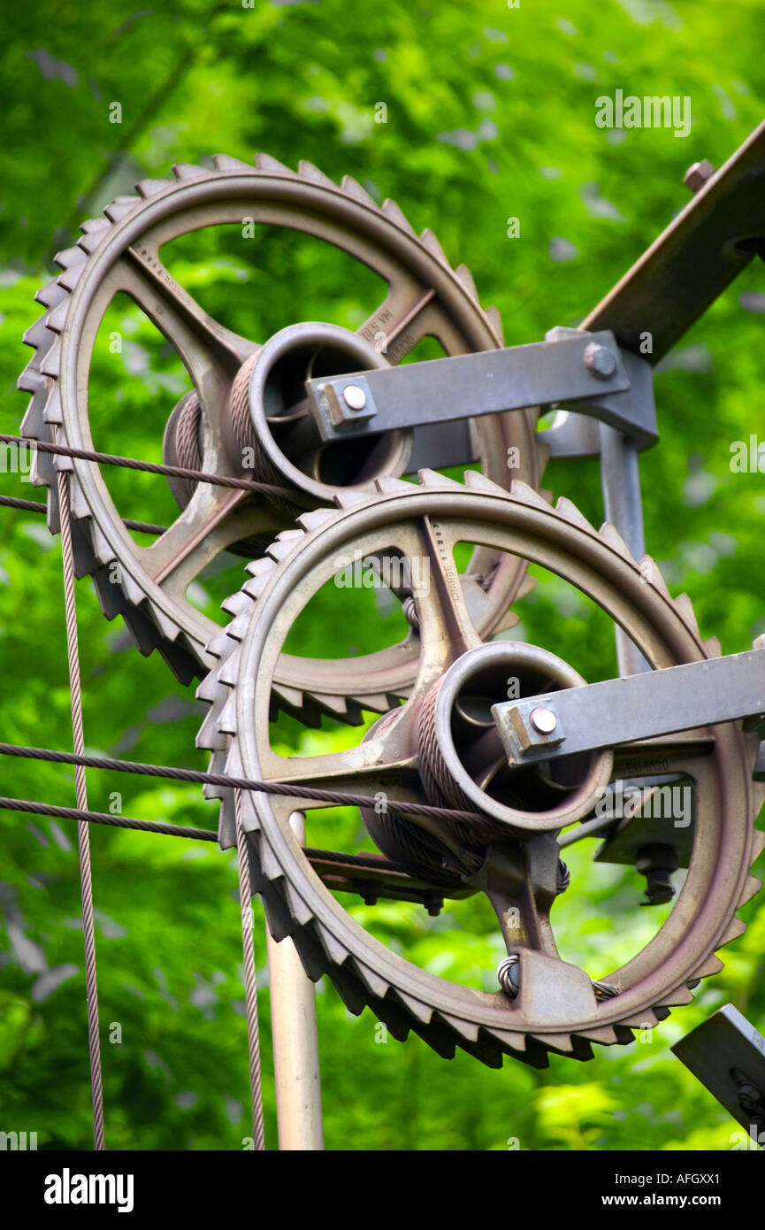 Tightening station of the austrian railway service Stock Photo - Alamy