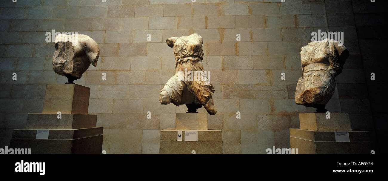 The Elgin Marbles in the British Museum London UK Stock Photo - Alamy