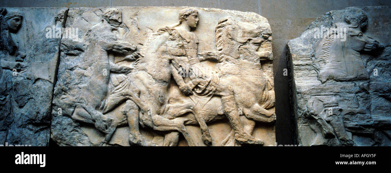 The Elgin Marbles in the British Museum London UK Stock Photo - Alamy