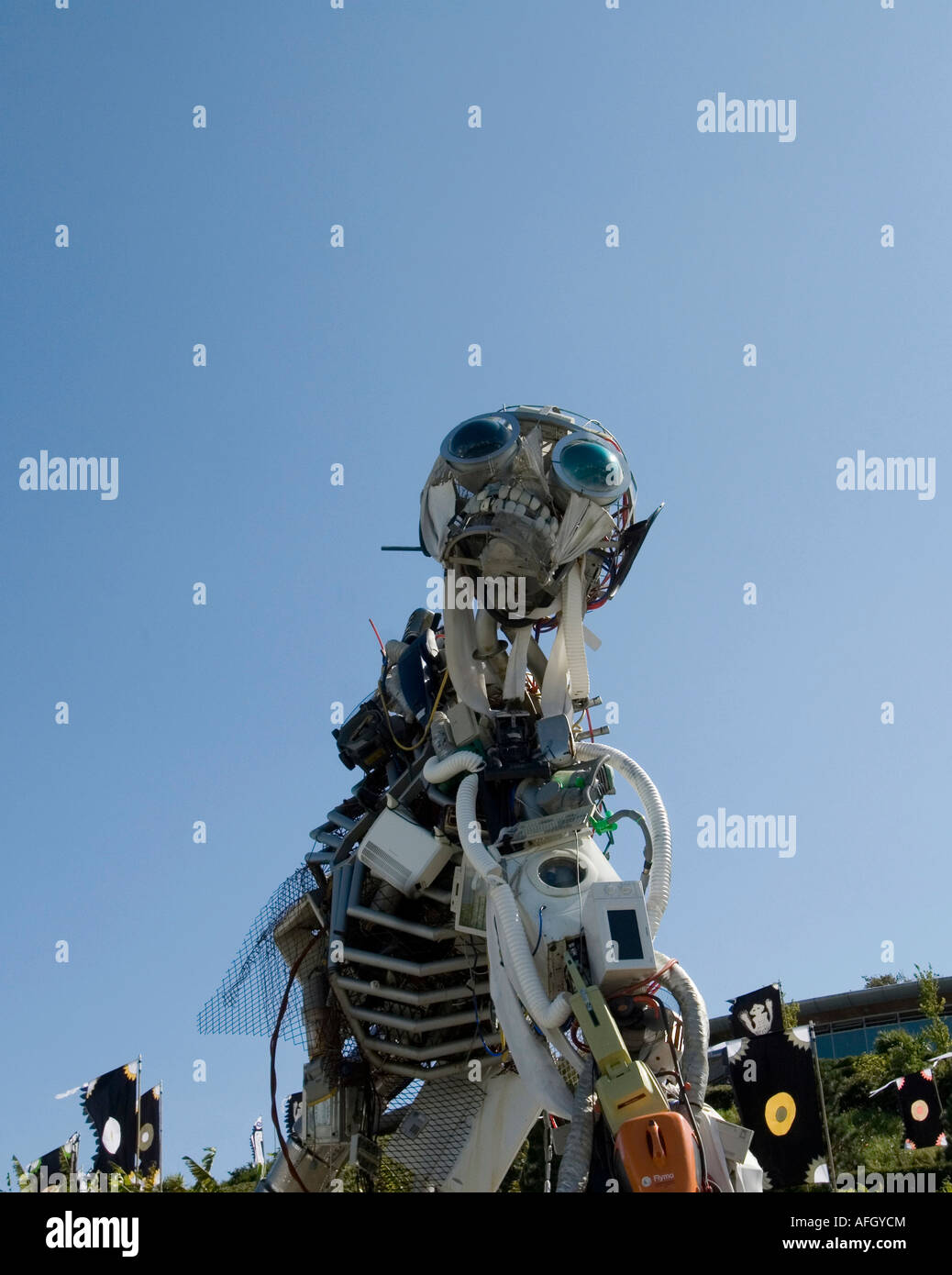 Eden Project Cornwall Wee Man constructed from recycled electrical and ...