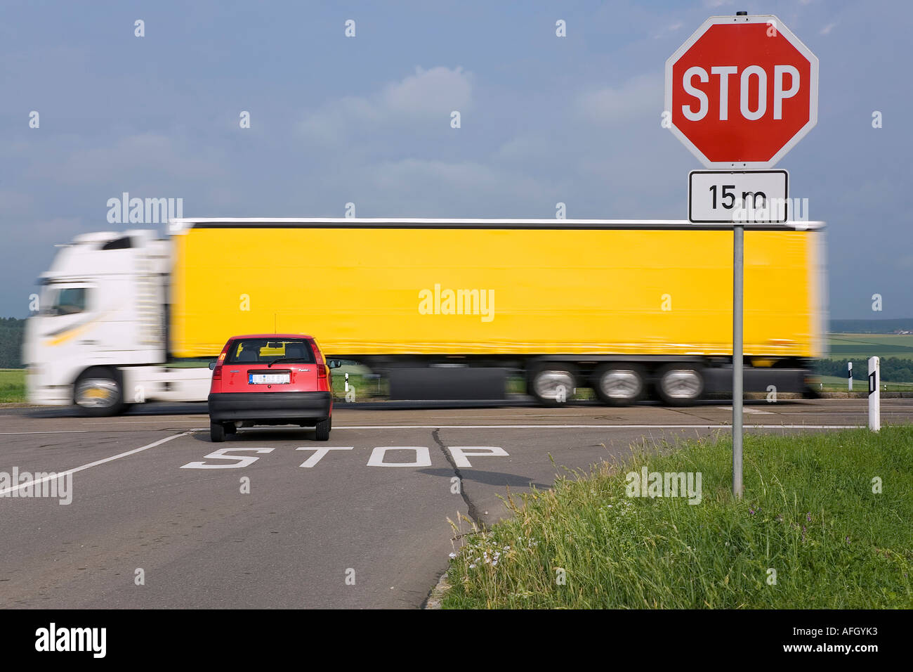 Abnormal load sign hi-res stock photography and images - Alamy