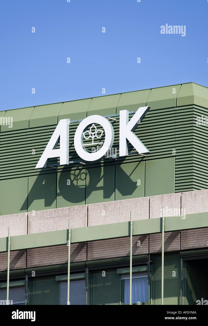 AOK sign on a building Stock Photo - Alamy
