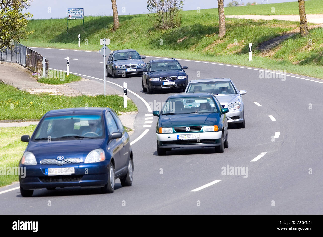 main road with many cars Stock Photo - Alamy