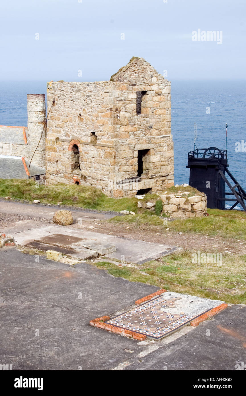 Old Cornish Tin Mine on the North Cornish Coast Stock Photo - Alamy