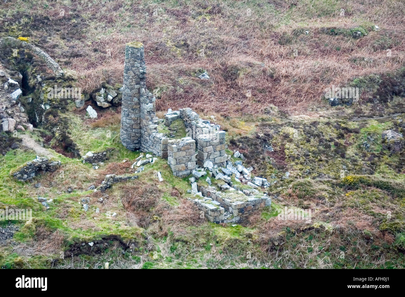 Cornish Tin mine on the North Cornish Coast Stock Photo - Alamy