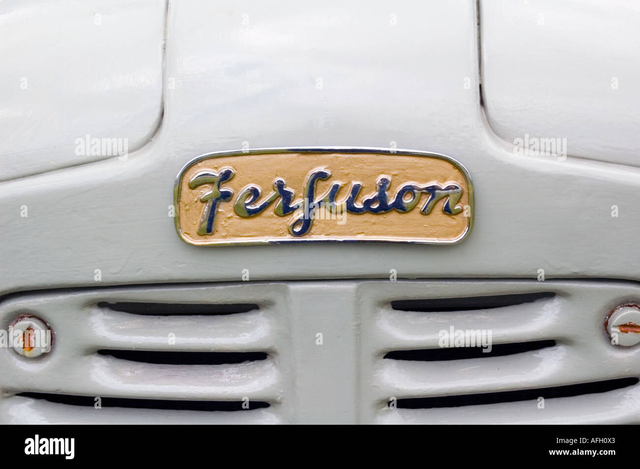 Ferguson Tractor Badge detail Stock Photo - Alamy