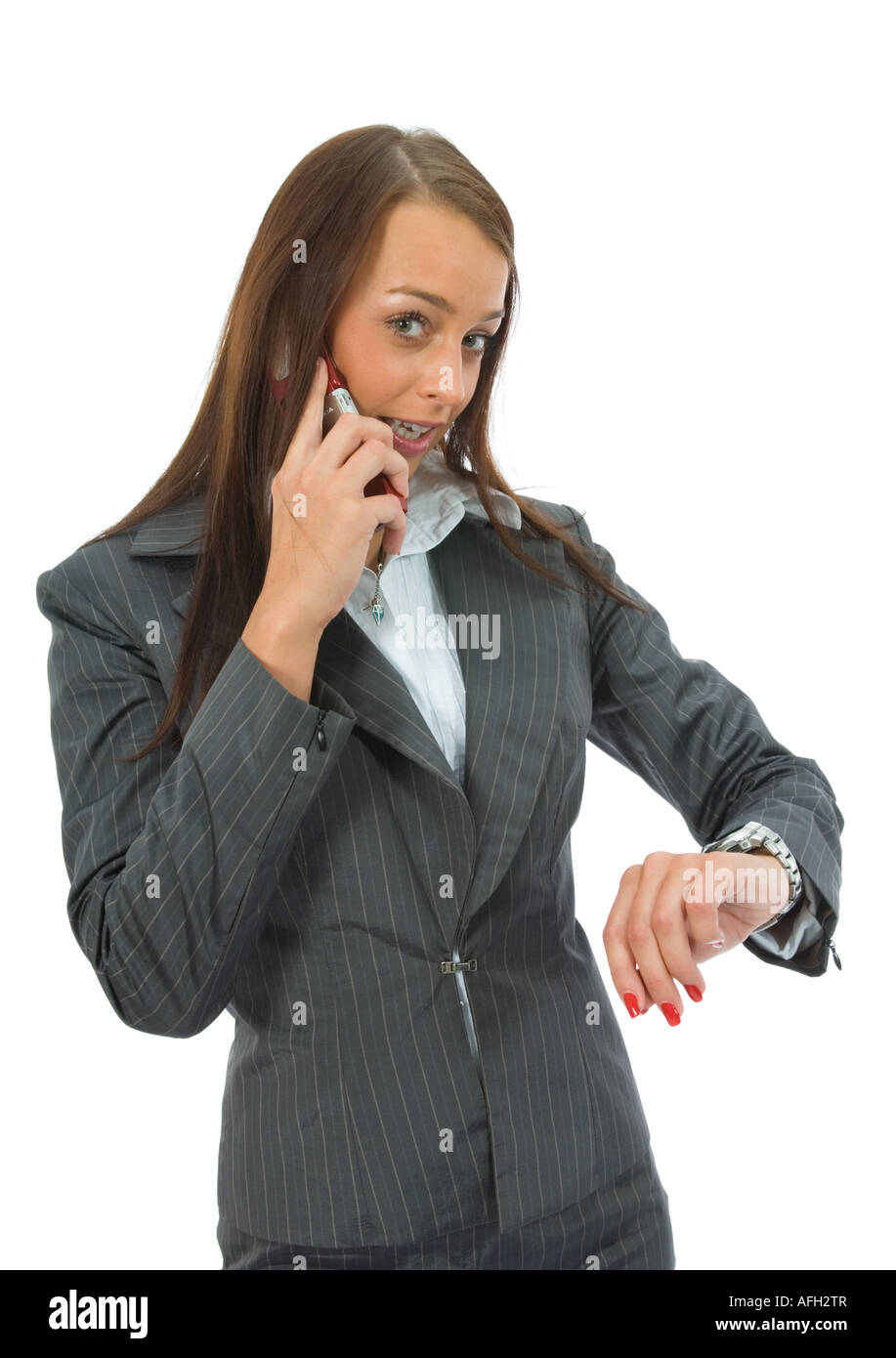Business woman colling Stock Photo - Alamy