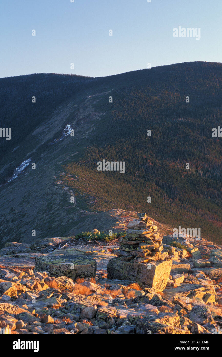 Bondcliff trail at sunrise, White Mountain National Forest, New ...