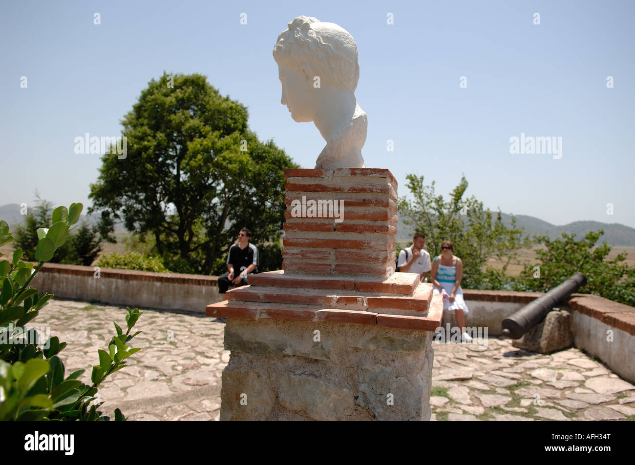 Statue at Butrint Albania at the Roman ruins Stock Photo - Alamy