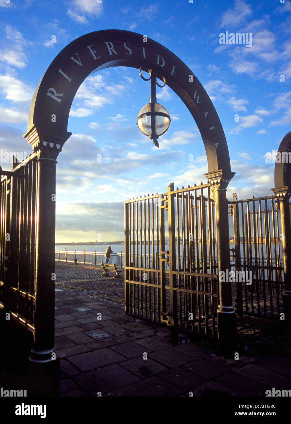 Entrance to riverside walk hi-res stock photography and images - Alamy