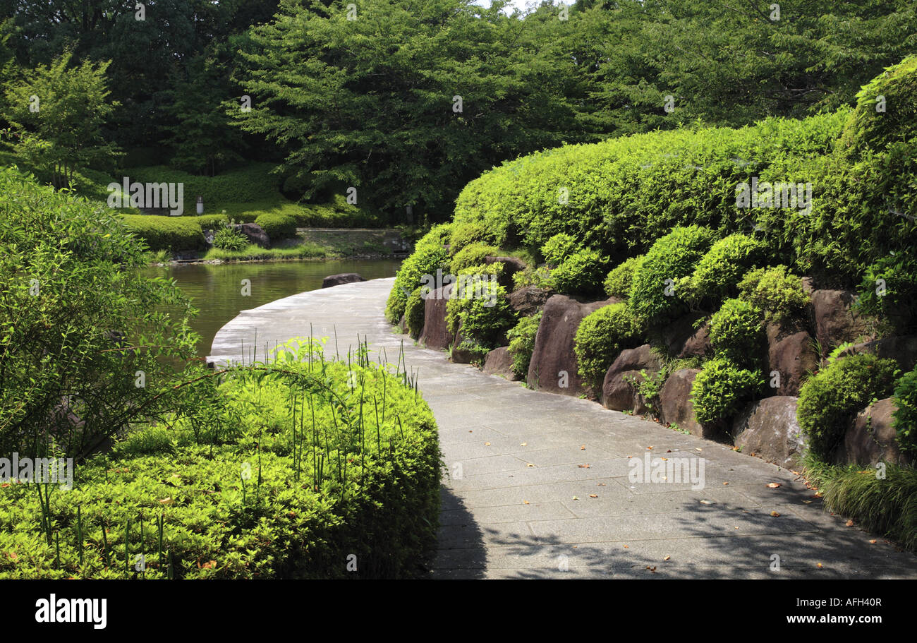 Inside Kashiwanoha Park, Kashiwa City, Chiba Prefecture, Japan Stock ...