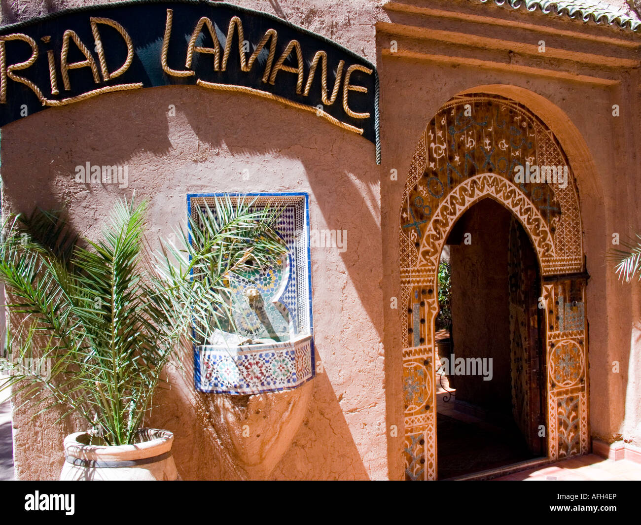 Lamane Riad in Zagora, Draa Valley, Morocco, North Africa Stock Photo ...