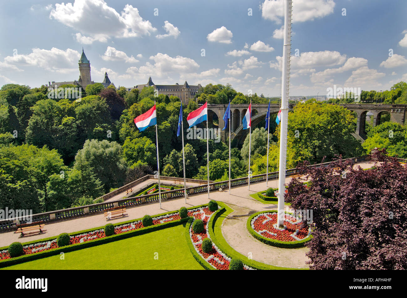 Luxembourg city view avenue hi-res stock photography and images - Alamy