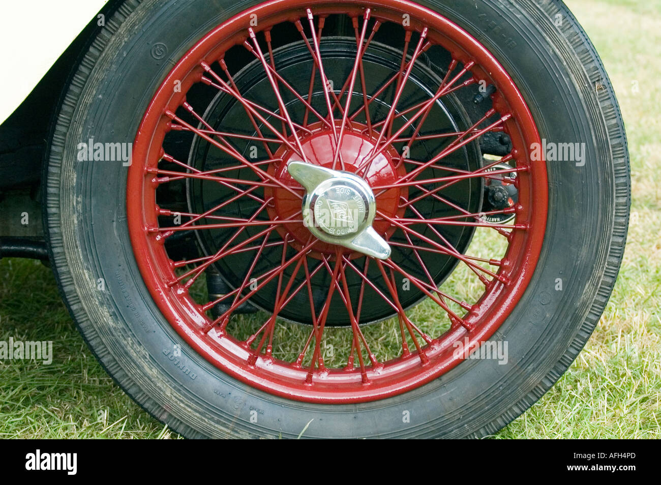 Wheel of a Vintage Austin Car Stock Photo - Alamy