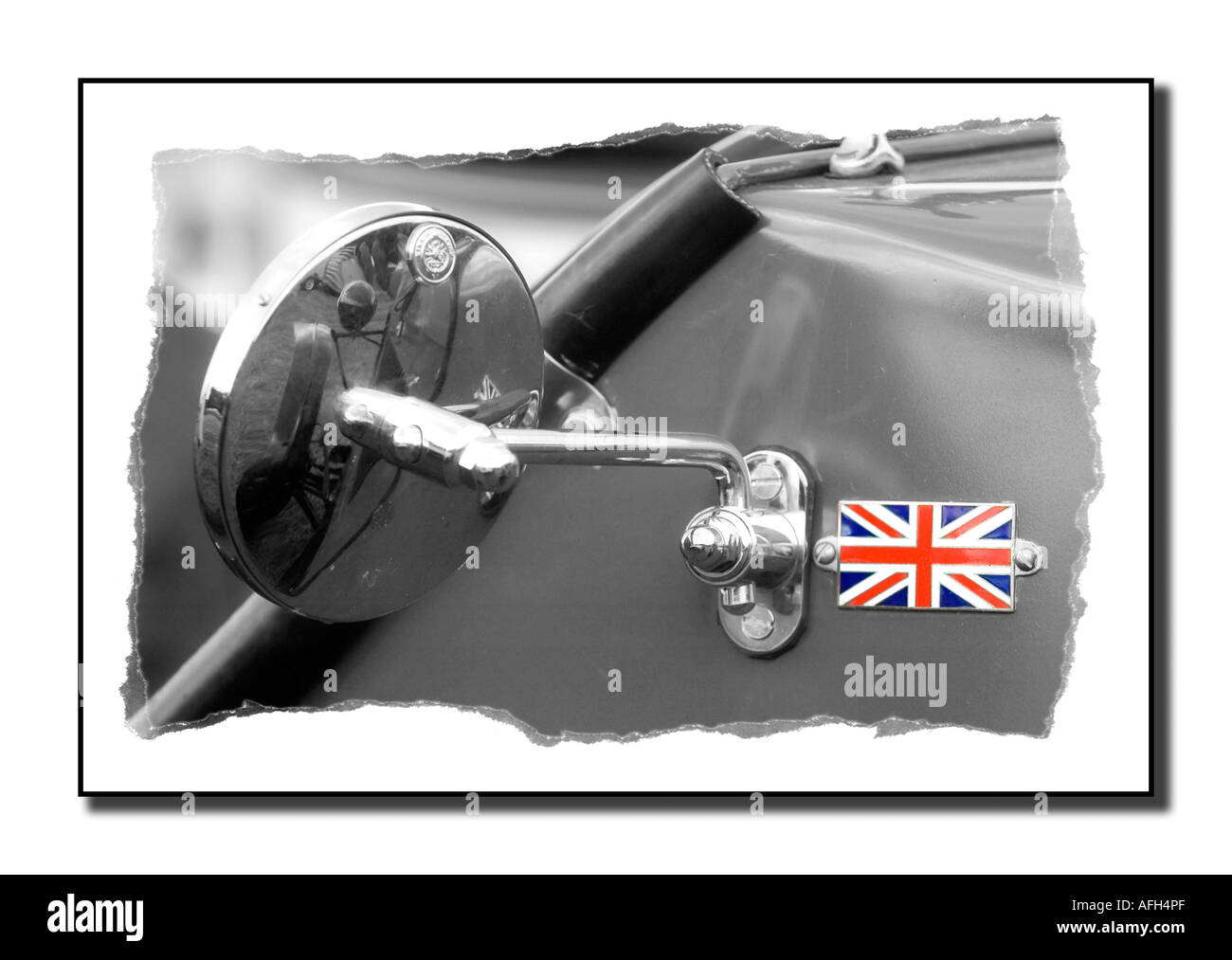 Car mirror union jack car mirror union jack hi-res stock photography ...
