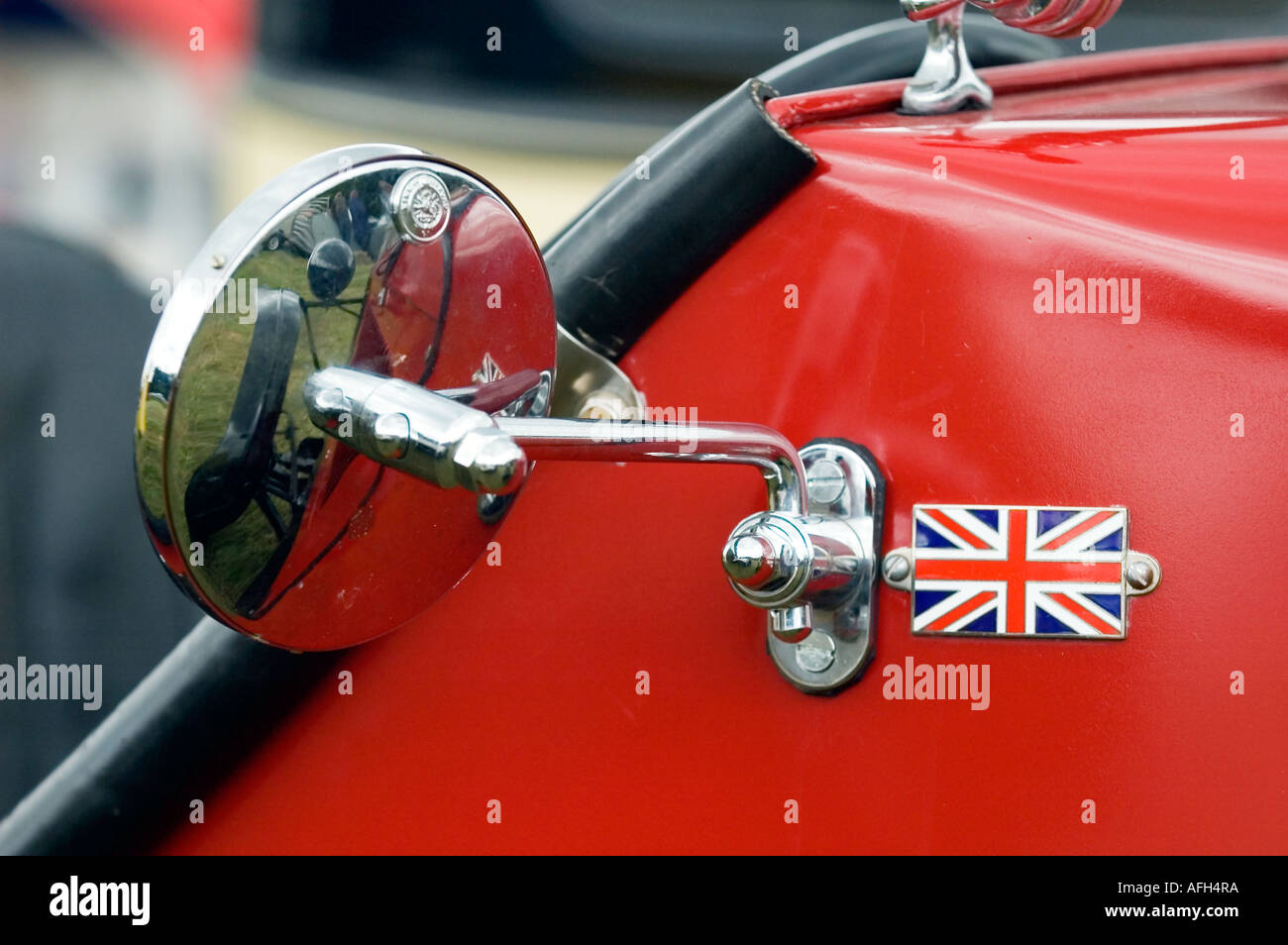 Car mirror union jack hi-res stock photography and images - Alamy