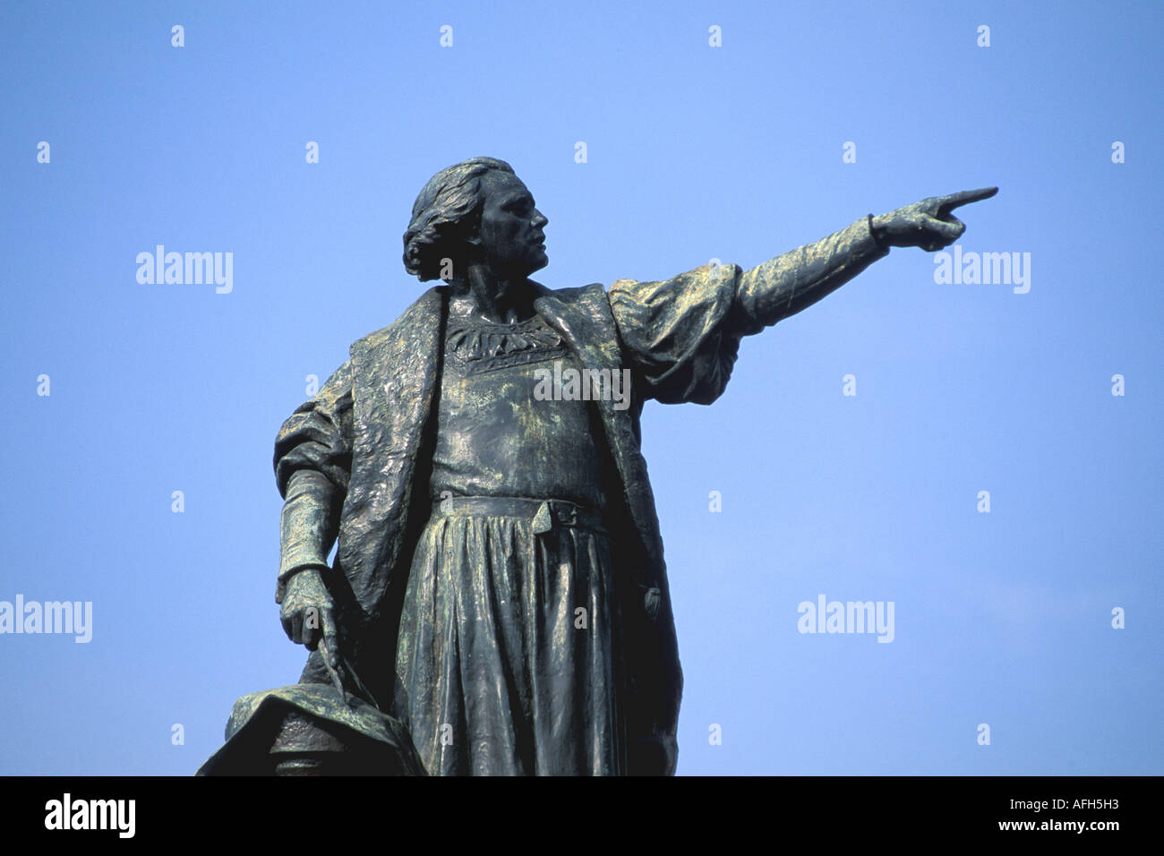 Santo Domingo Columbus Statue at Parque Colon Dominican Republic Stock ...