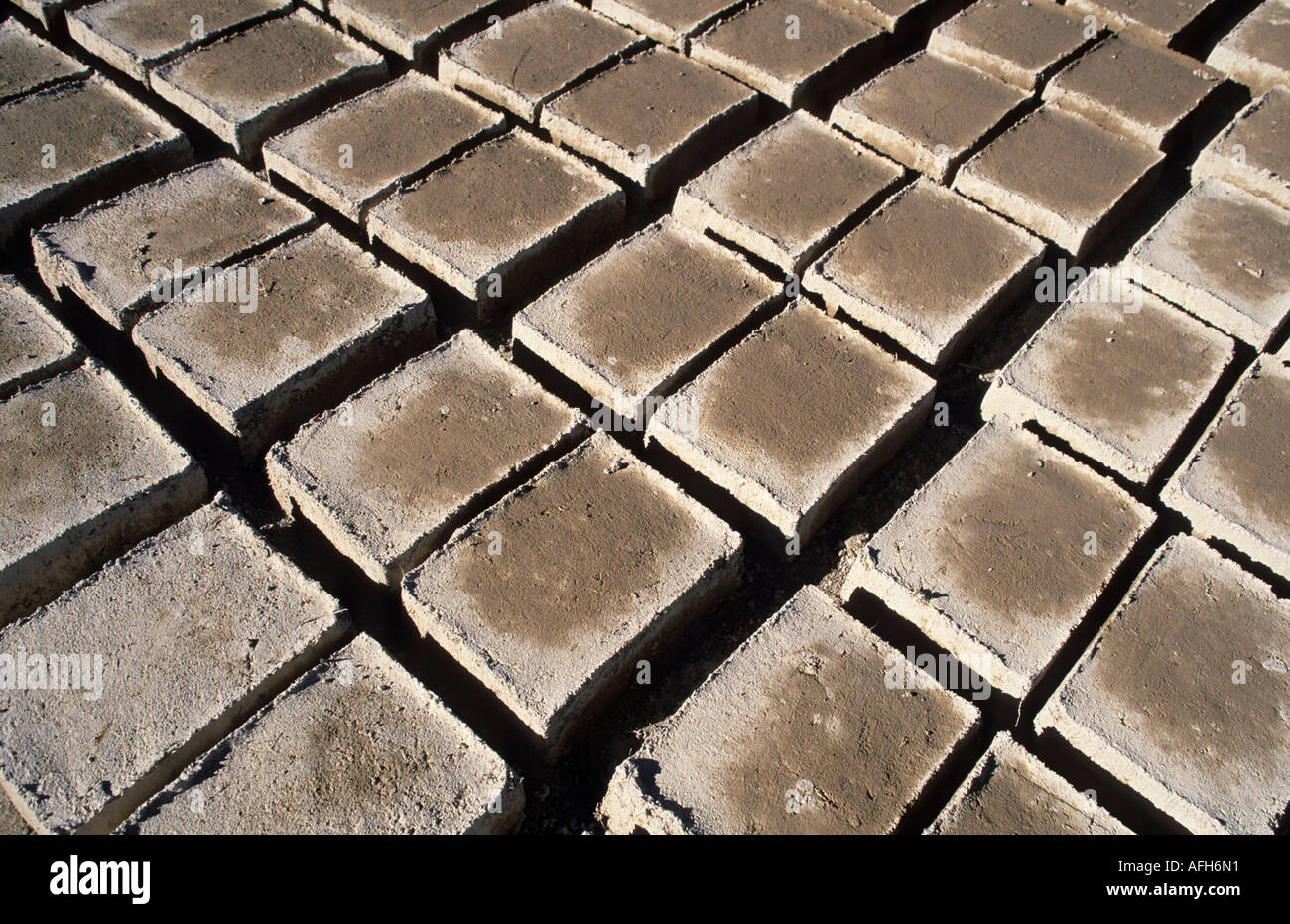 Clay bricks drying in sun hi-res stock photography and images - Alamy