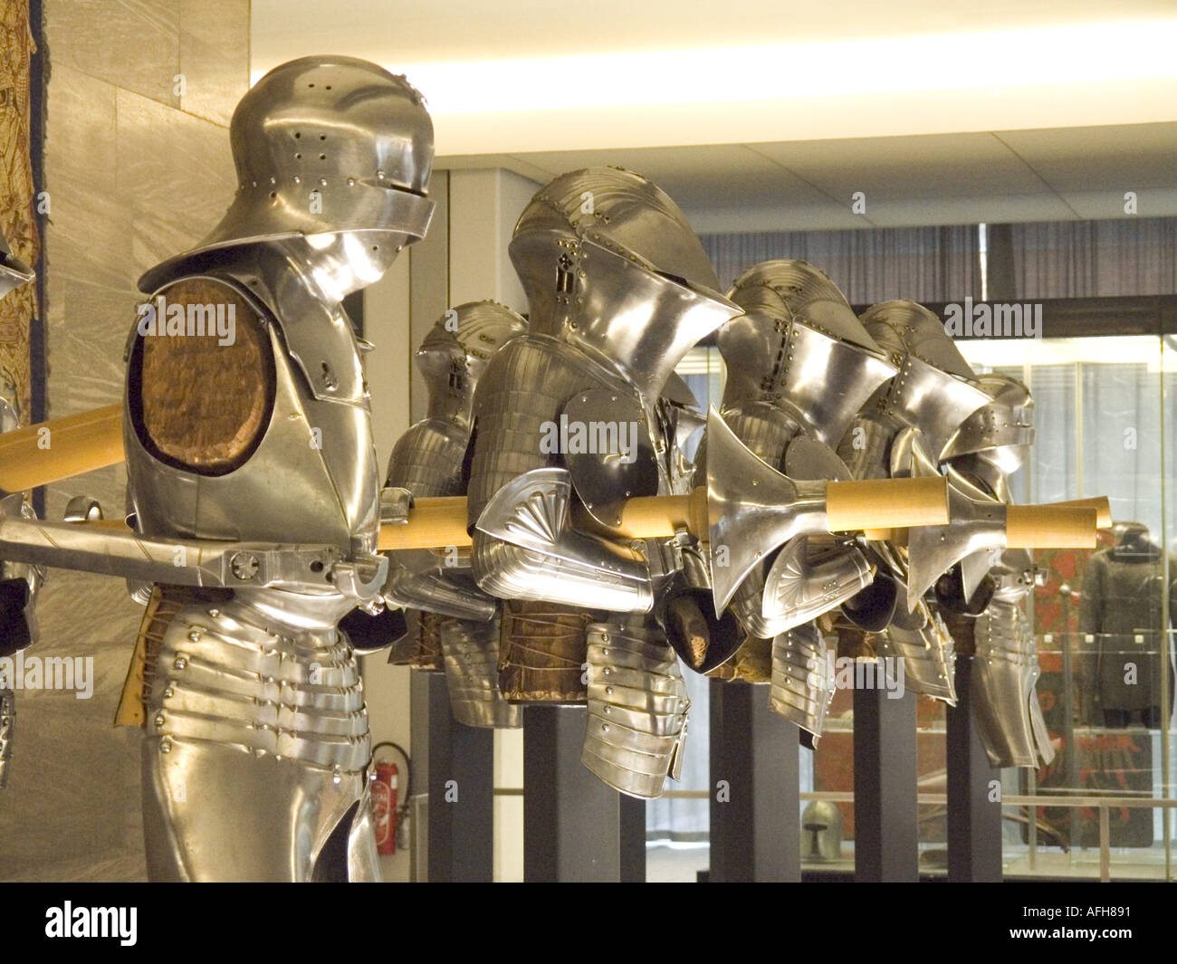 Germany Nuremberg National museum Knight metal armour Stock Photo - Alamy