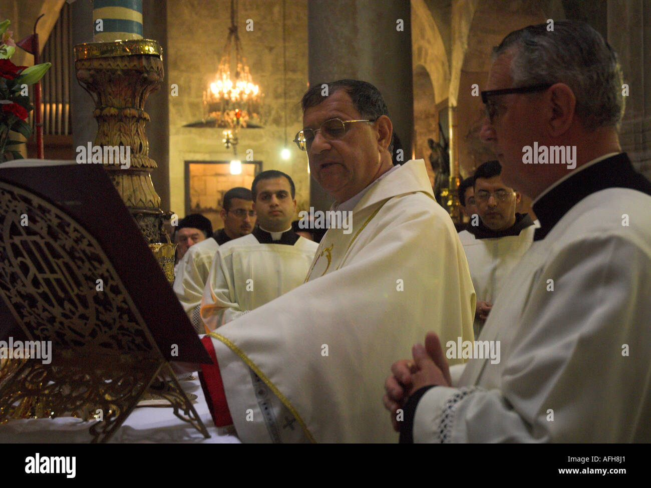 Israel Jerusalem Old City Holy Sepulchre Mass during Easter week ...