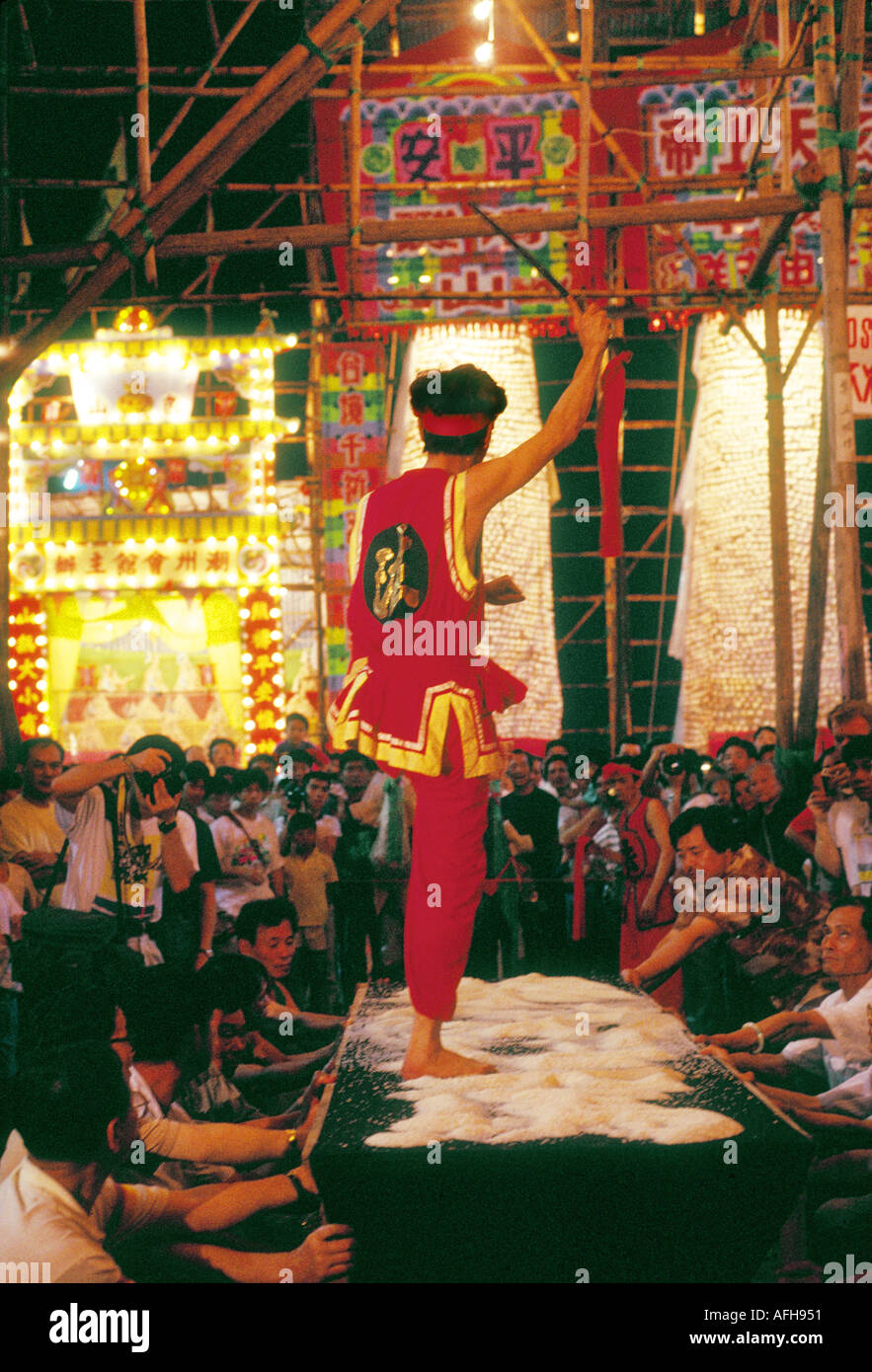 China Hong Kong Cheung Chau island Bun festival Stock Photo - Alamy