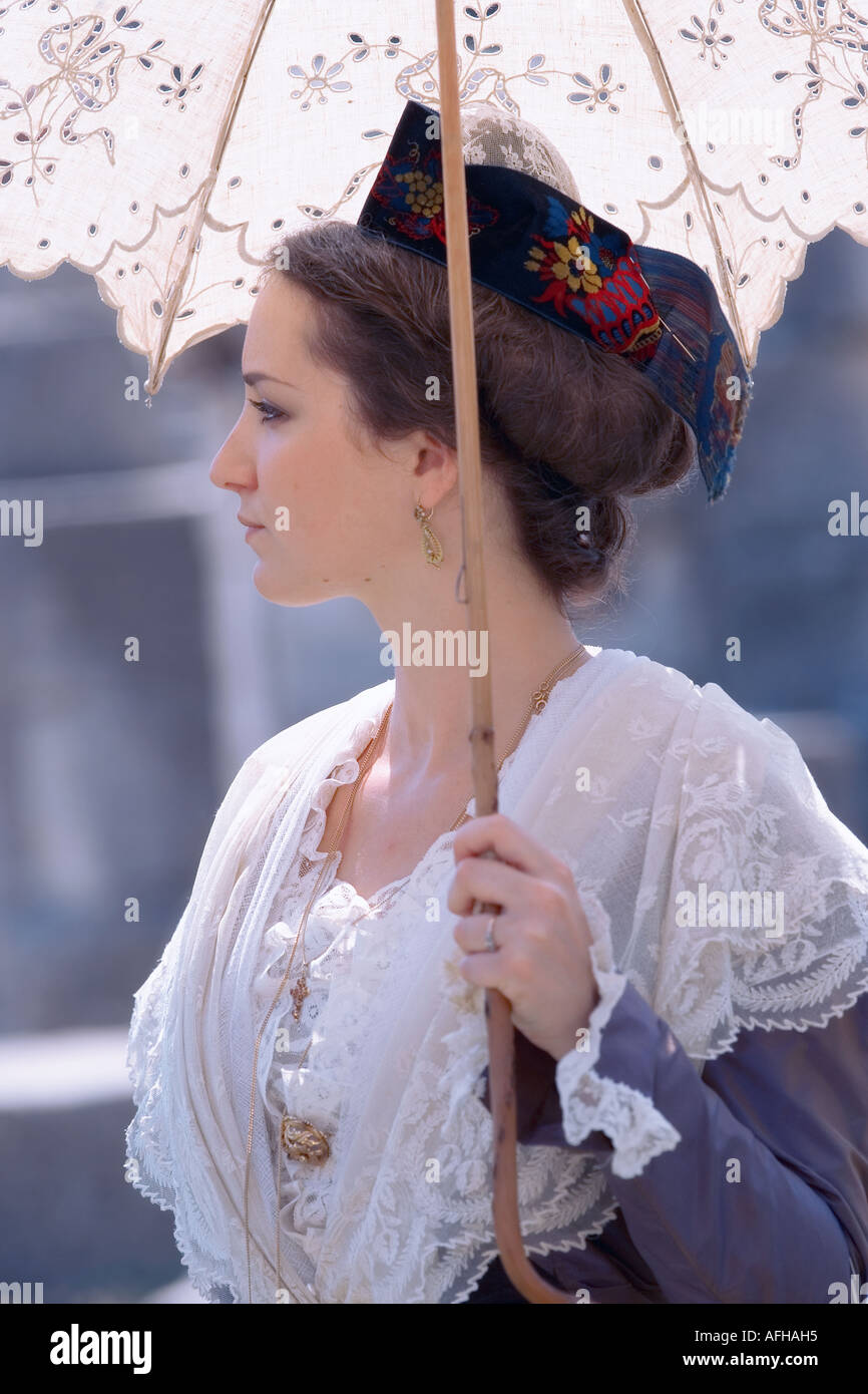 fete du costume provencal in Arles Provence France Stock Photo - Alamy