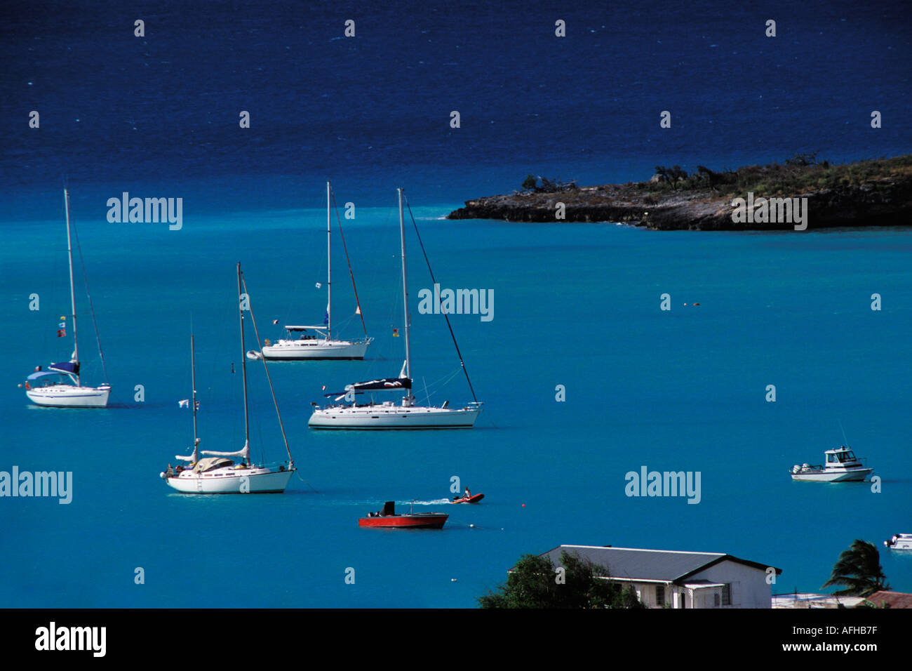 Anguilla, Road Bay Stock Photo - Alamy