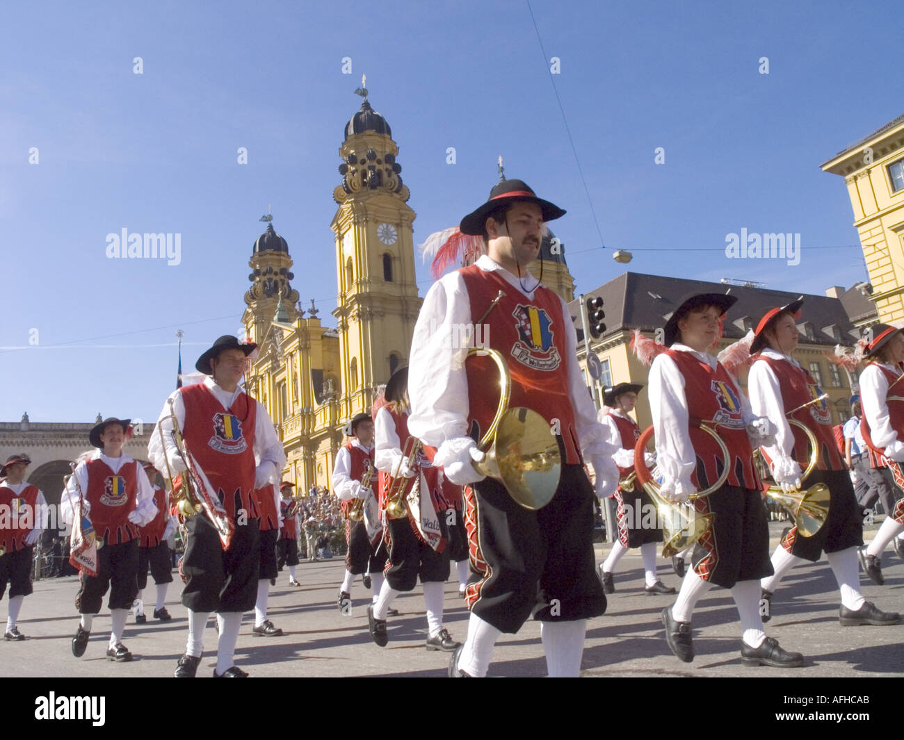 Europe Germany Munich Beer Festival Oktoberfest colorful traditional ...