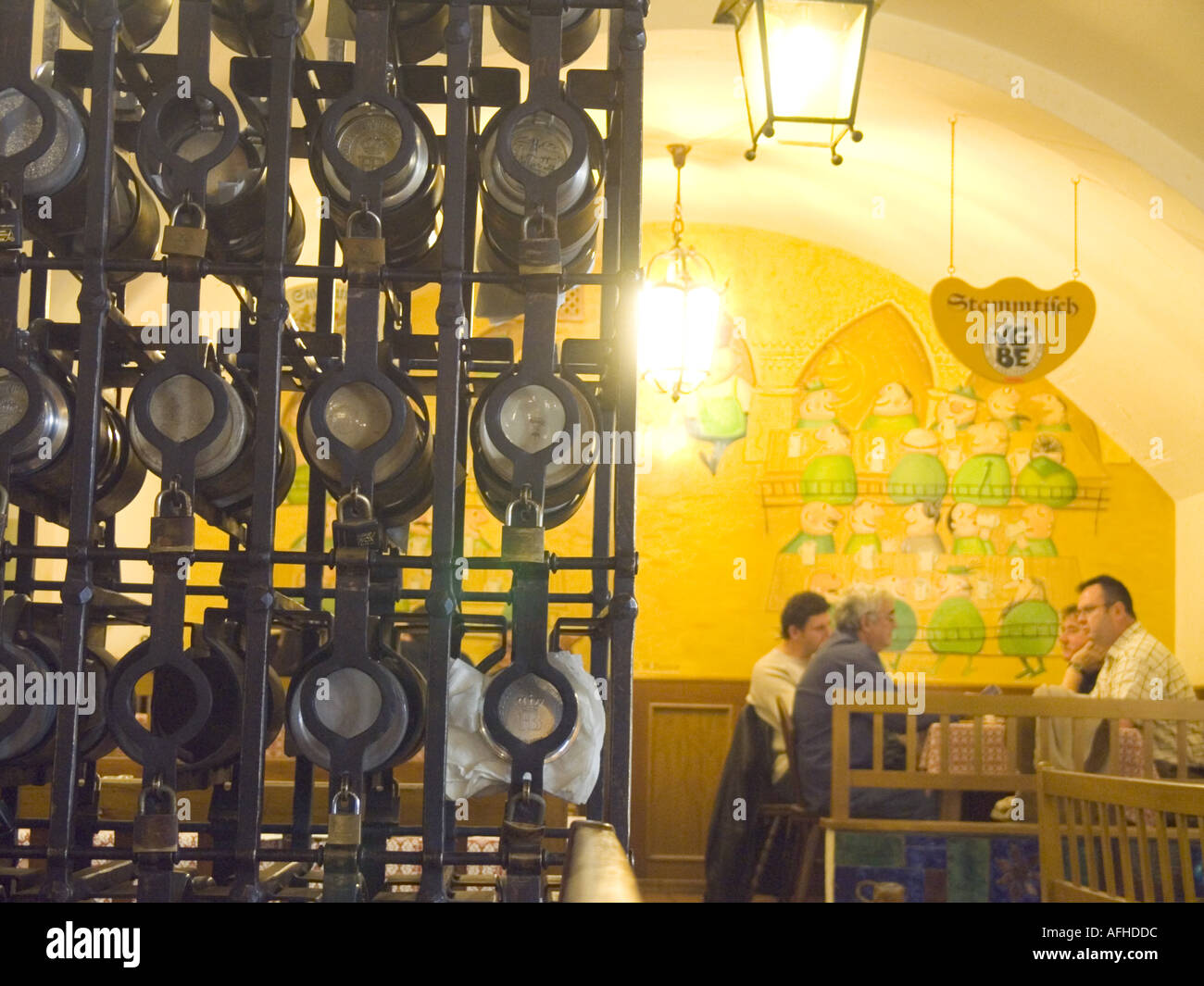 Germany Munich Hofbraeuhaus beer Hall in downtown Munich Platzl square ...