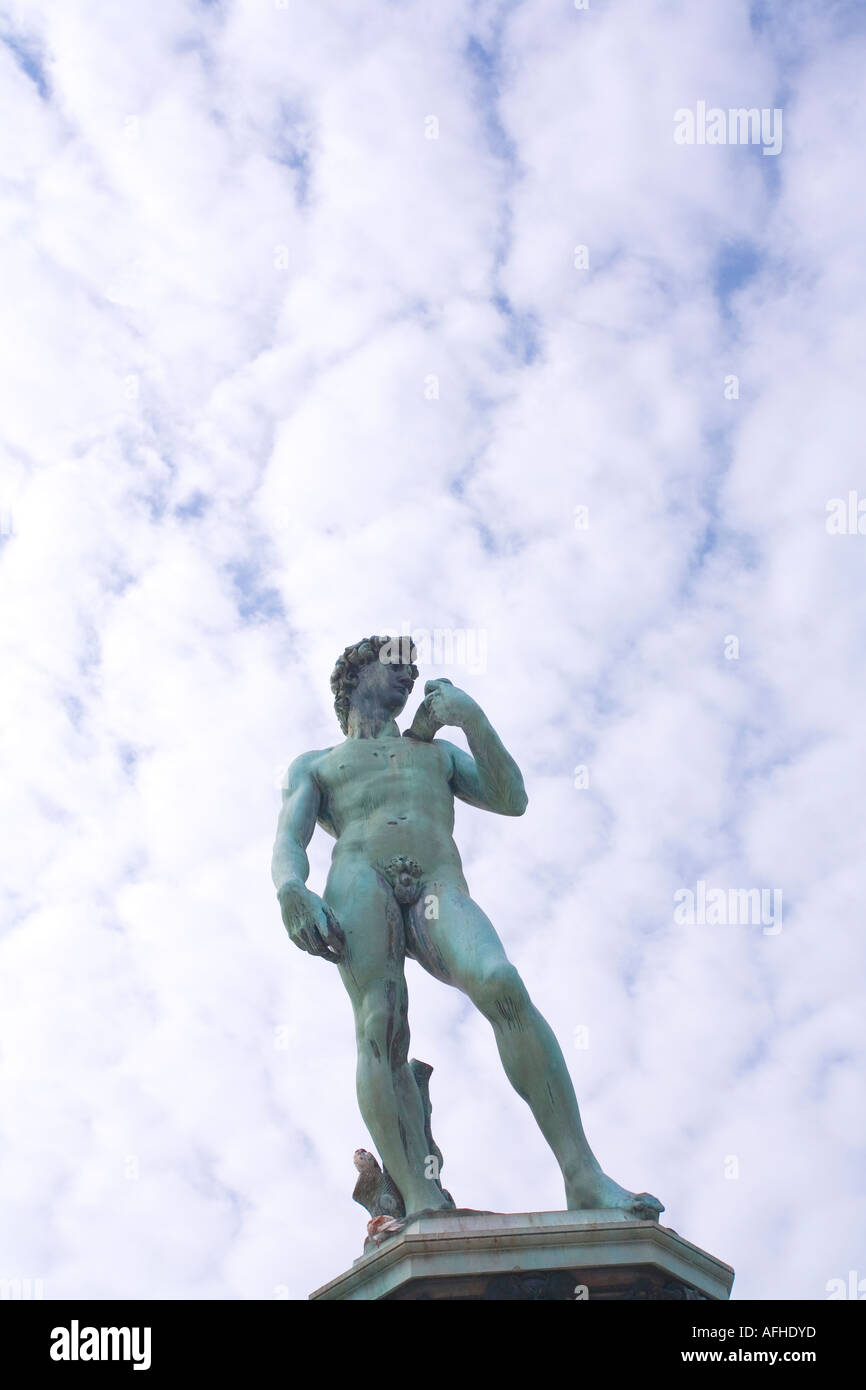 Michelangelo s Michelangelo's David Piazza Michelangelo against white ...