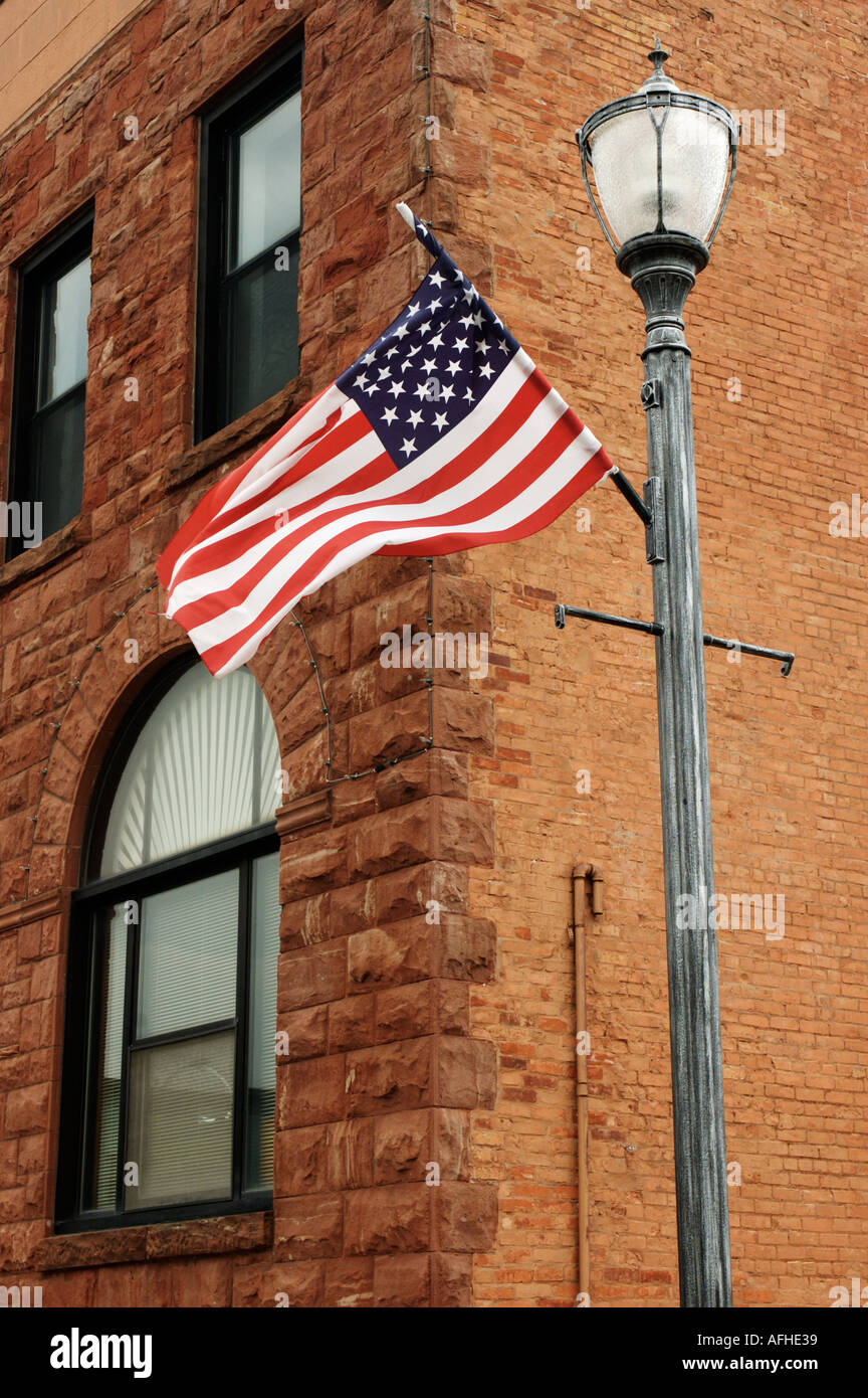 Michigan, Upper Peninsula, Munising, Flag Stock Photo - Alamy