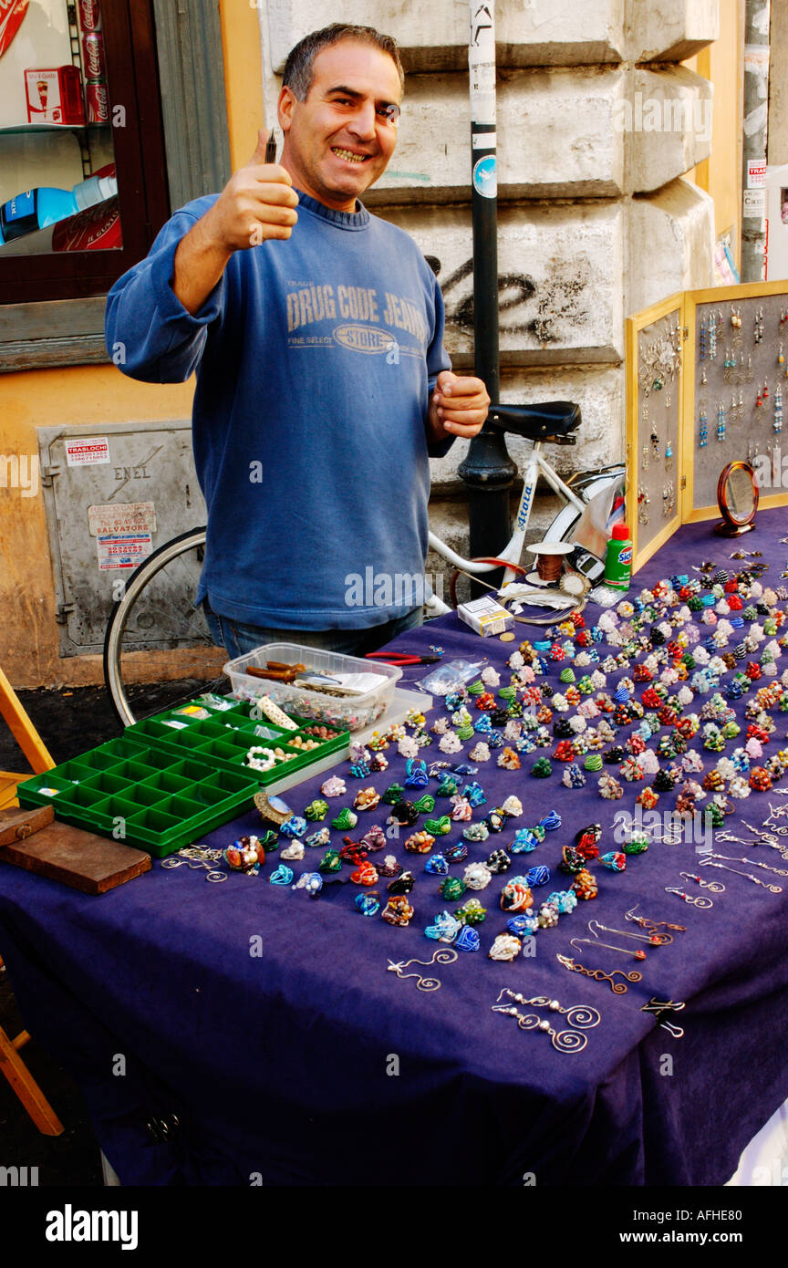 Italy, Rome, Street Vendor Stock Photo - Alamy