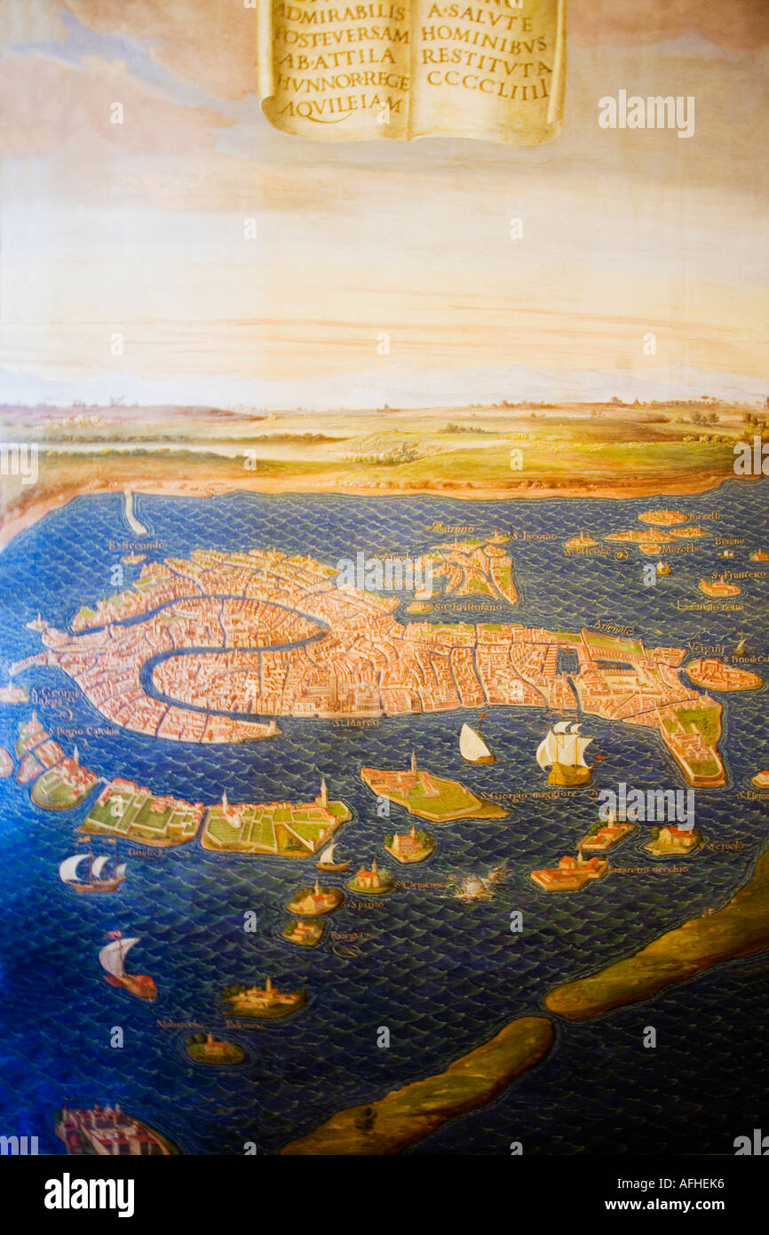 Vatican Museum Room of Maps Venice by Ignazio Danti (1536-1586) The ...