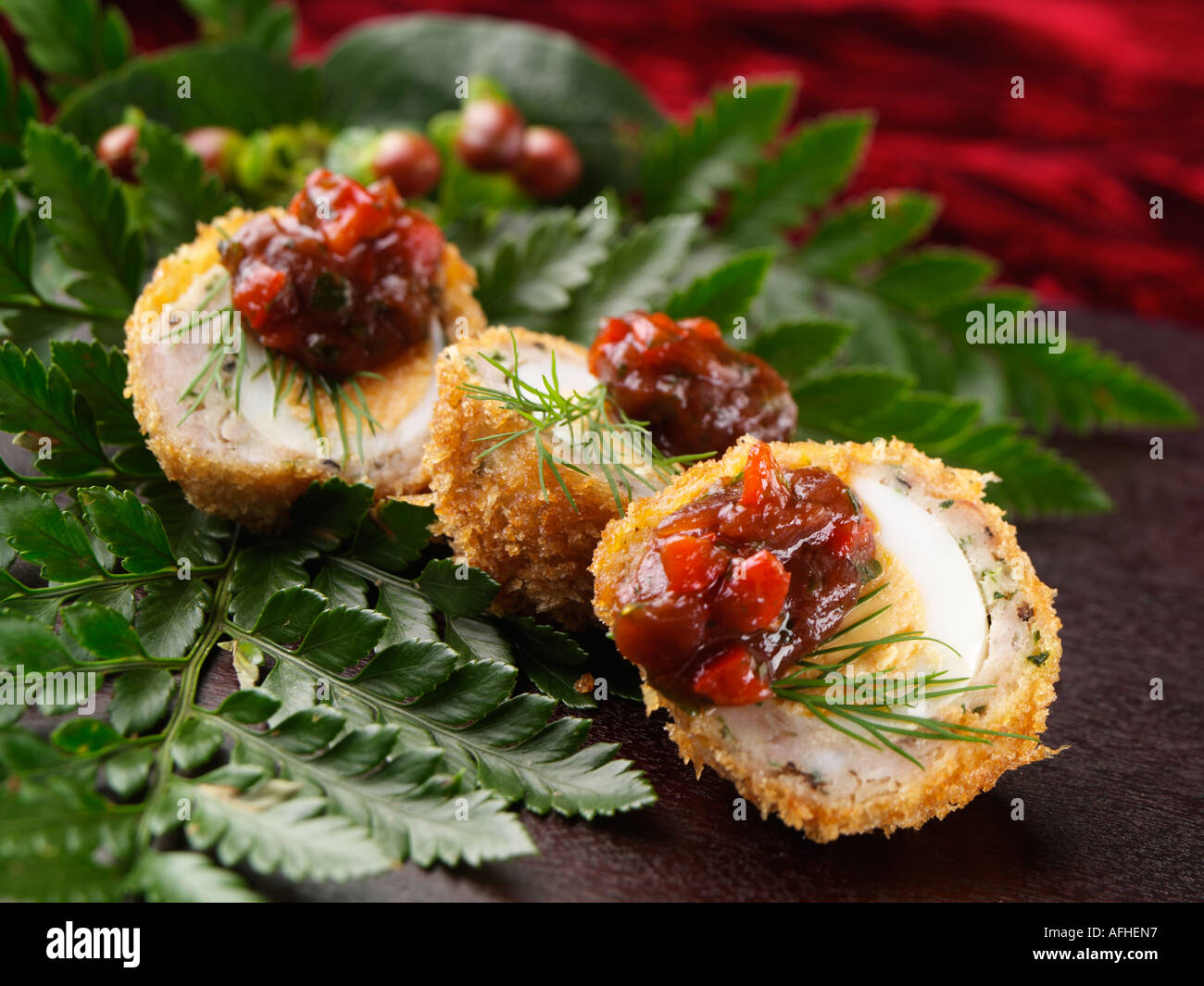 Event catering scotch egg canapes hi-res stock photography and images ...