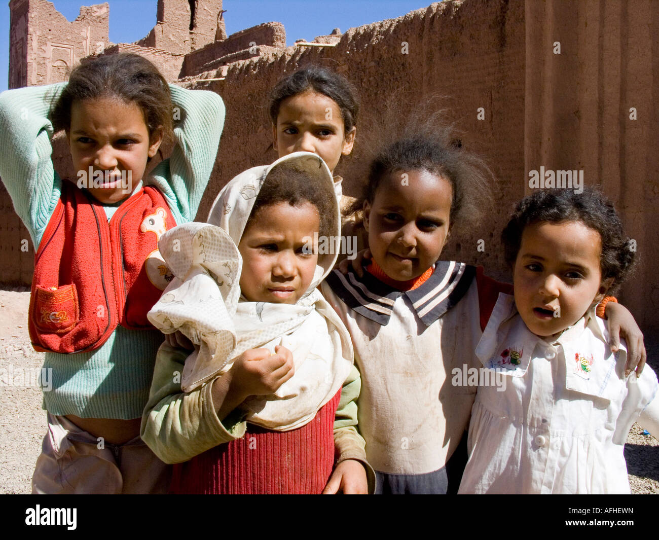 Berber children in the high atlas hi-res stock photography and images ...