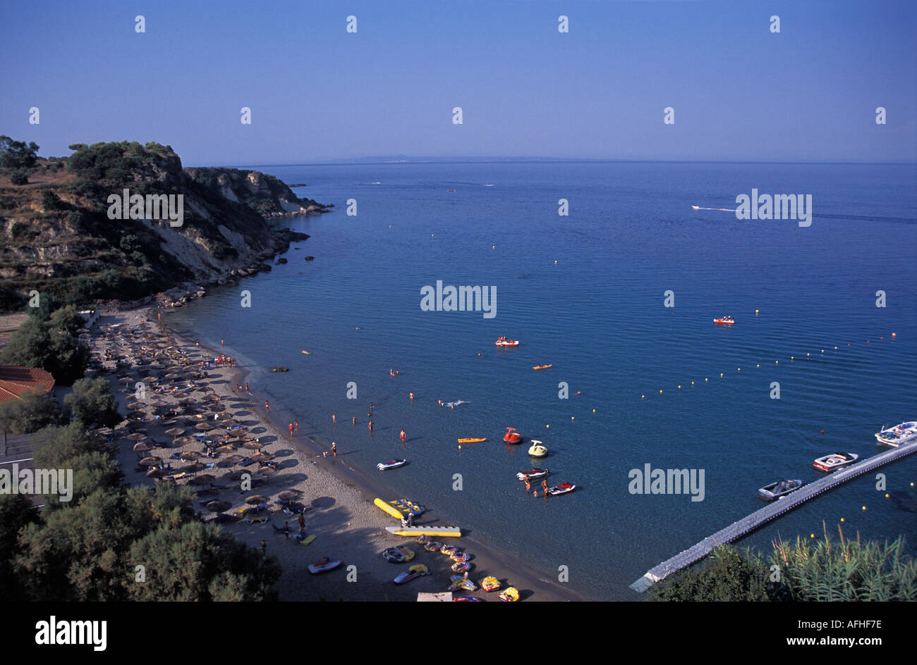 Popular beach Vasilikos Zakynthos island also known as Zante Ionian ...
