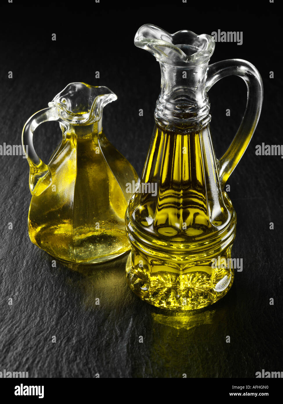 Mild and extra virgin olive oil Stock Photo - Alamy