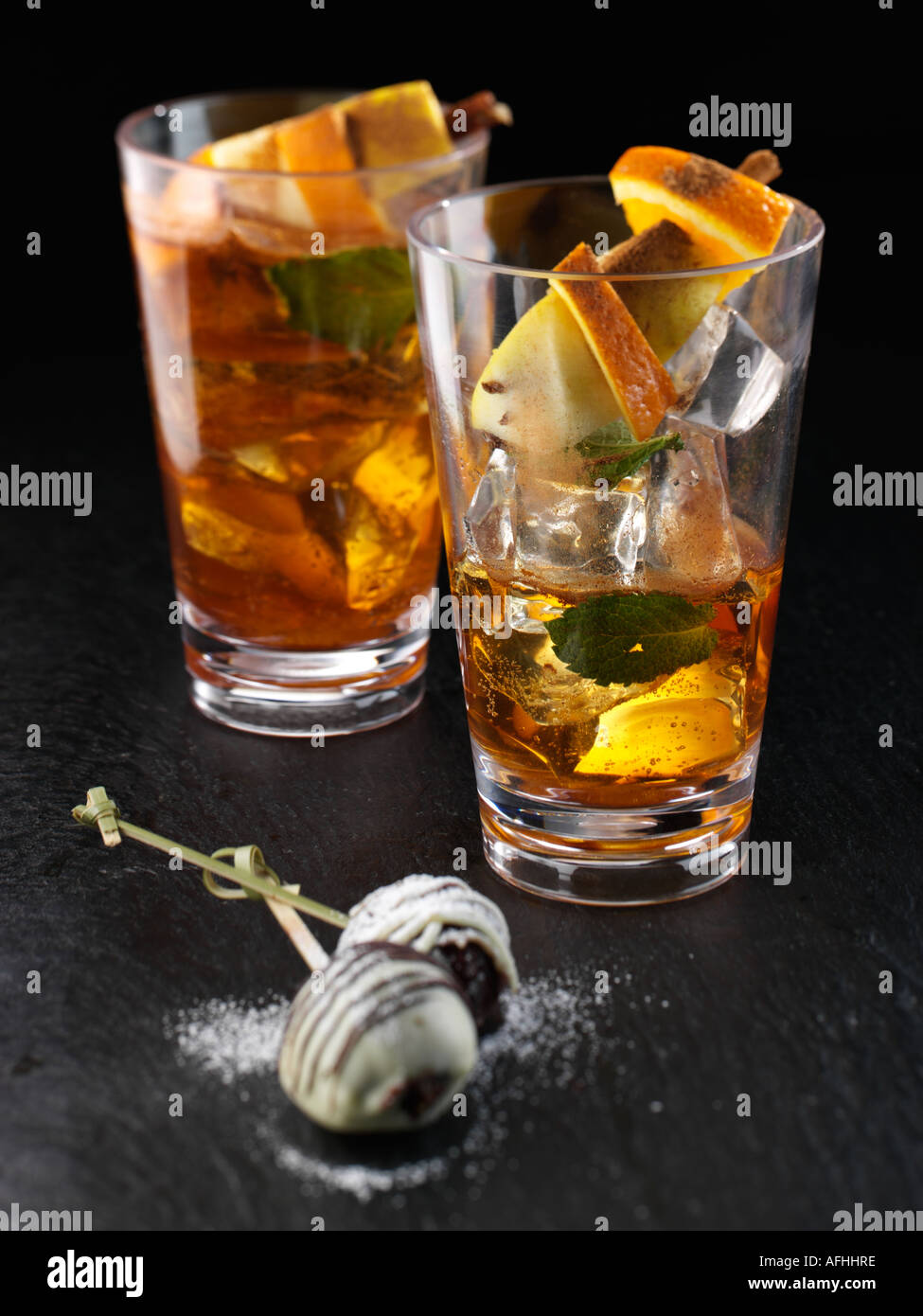 Glass of ice pimms hi-res stock photography and images - Alamy