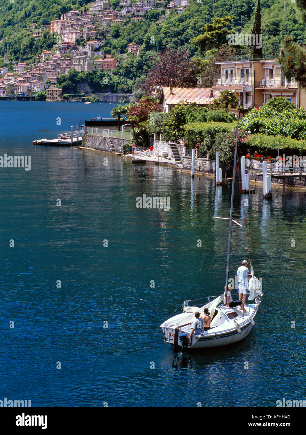 SAN MAMETE AND ALBOGASIO VILLAGES VALSOLDA ON LAKE LUGANO NORTHERN ...