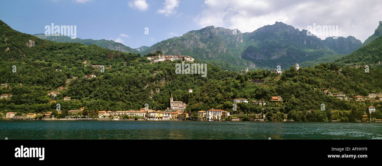 SAN MAMETE AND CASTELLO VILLAGES VALSOLDA ON LAKE LUGANO NORTHERN ITALY ...