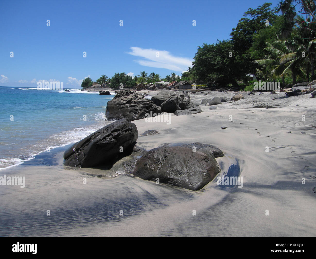Beach in Ende Flores Indonesia East Nusa Tenggara province Stock Photo ...